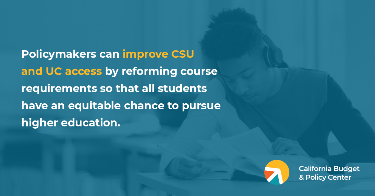 How to Increase Access to California's Public Universities - California ...
