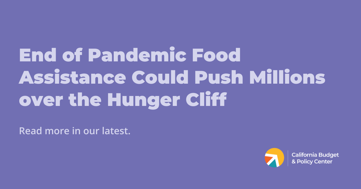 End of Pandemic Food Assistance Could Push Millions over the Hunger ...